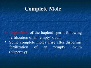 Molar pregnancy | PPT