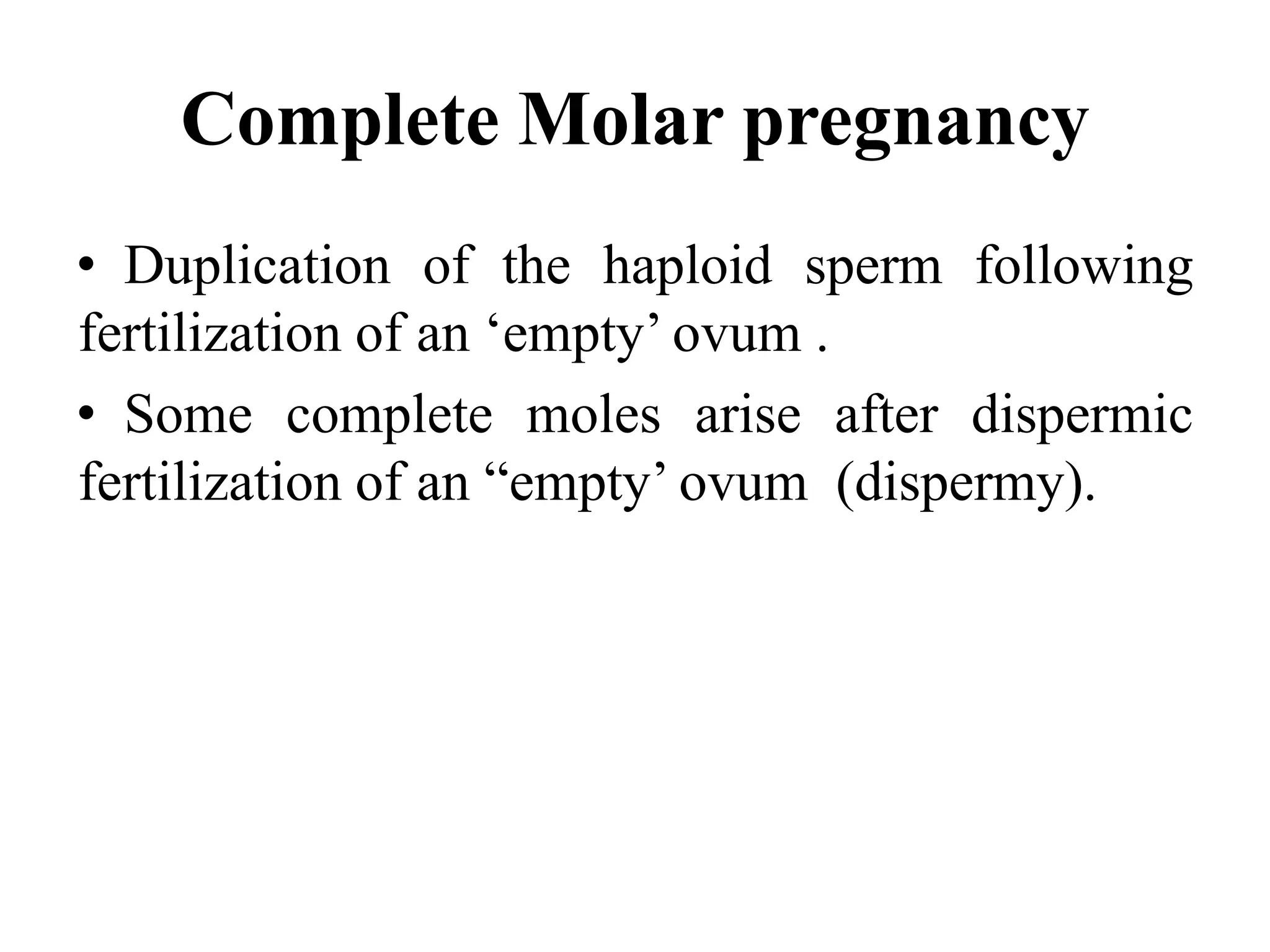 Molar pregnancy | PPTX