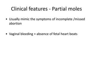 Molar Pregnancy Complete Vs Incomplete Hydatidiform Mole.pptxpptx | PPTX