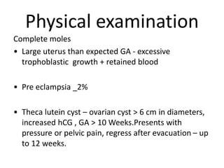 Molar Pregnancy Complete Vs Incomplete Hydatidiform Mole.pptxpptx | PPTX