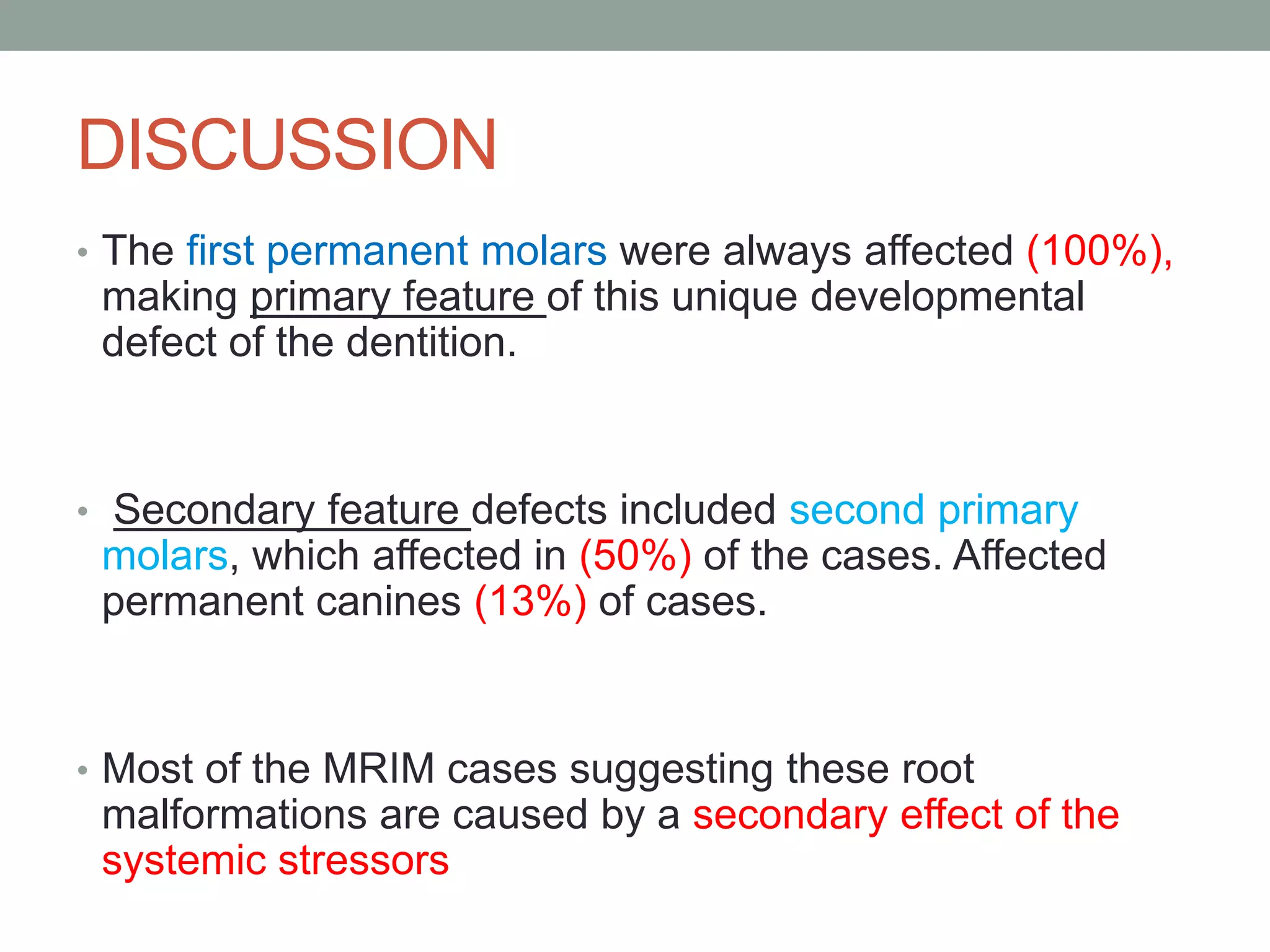 Molar Root Incisor Malformation | PPTX