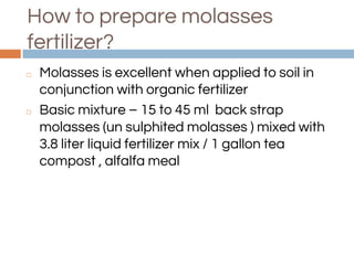 Molasses and its by products | PDF