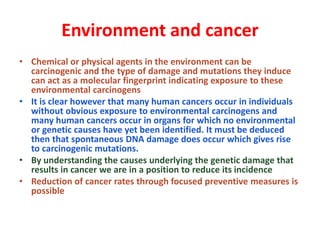 Molbiol of cancer | PPTX