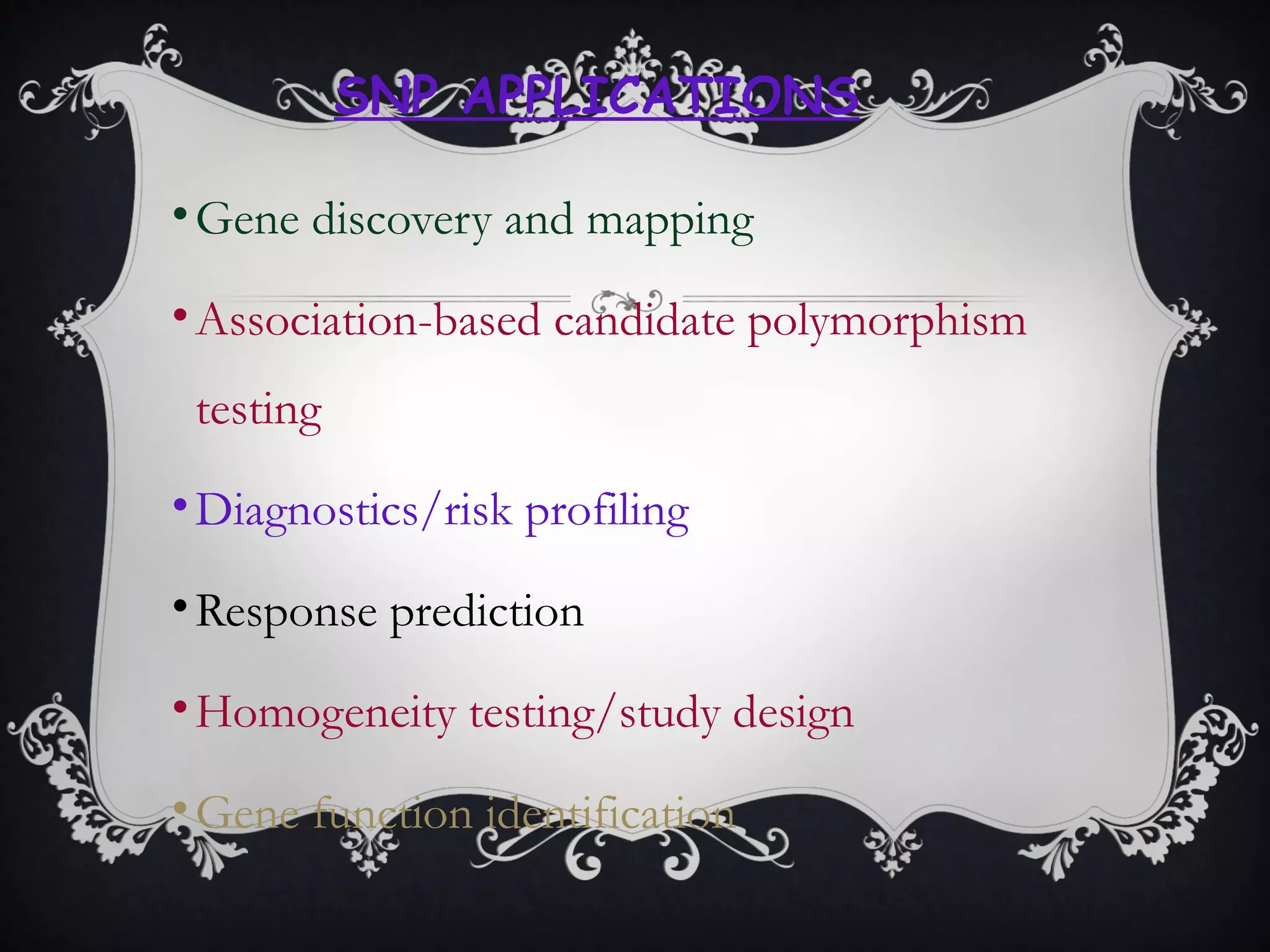 molecular biology pharmacogenomics and SNPs | PPT