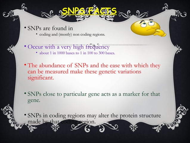 molecular biology pharmacogenomics and SNPs | PPT