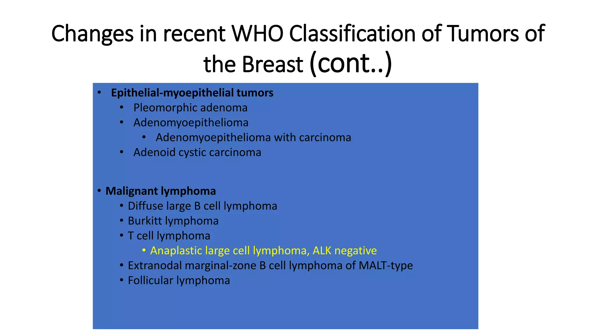 Molecular classification breast carcinoma | PPTX