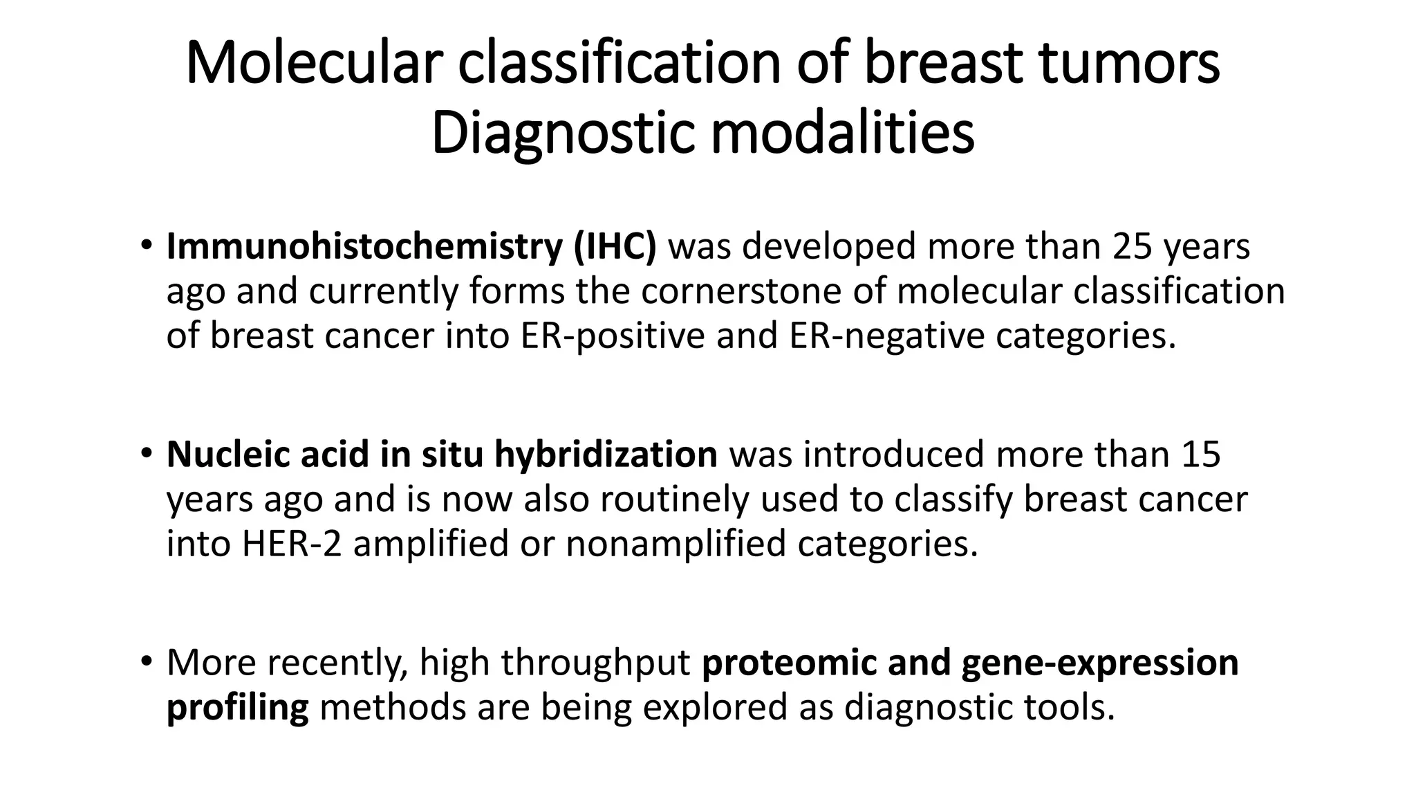 Molecular classification breast carcinoma | PPTX