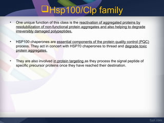 Molecular chaperones in plant stress management | PPT