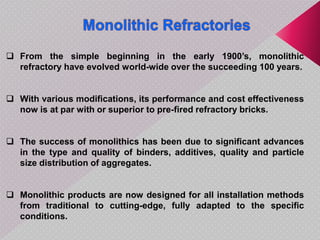 Moldable plastic refractory | PPTX