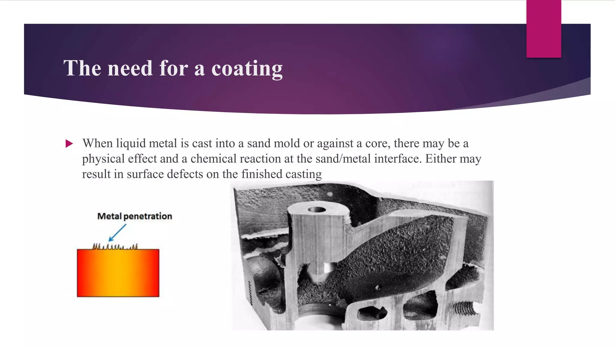 Mold and core coating constituents | PPTX