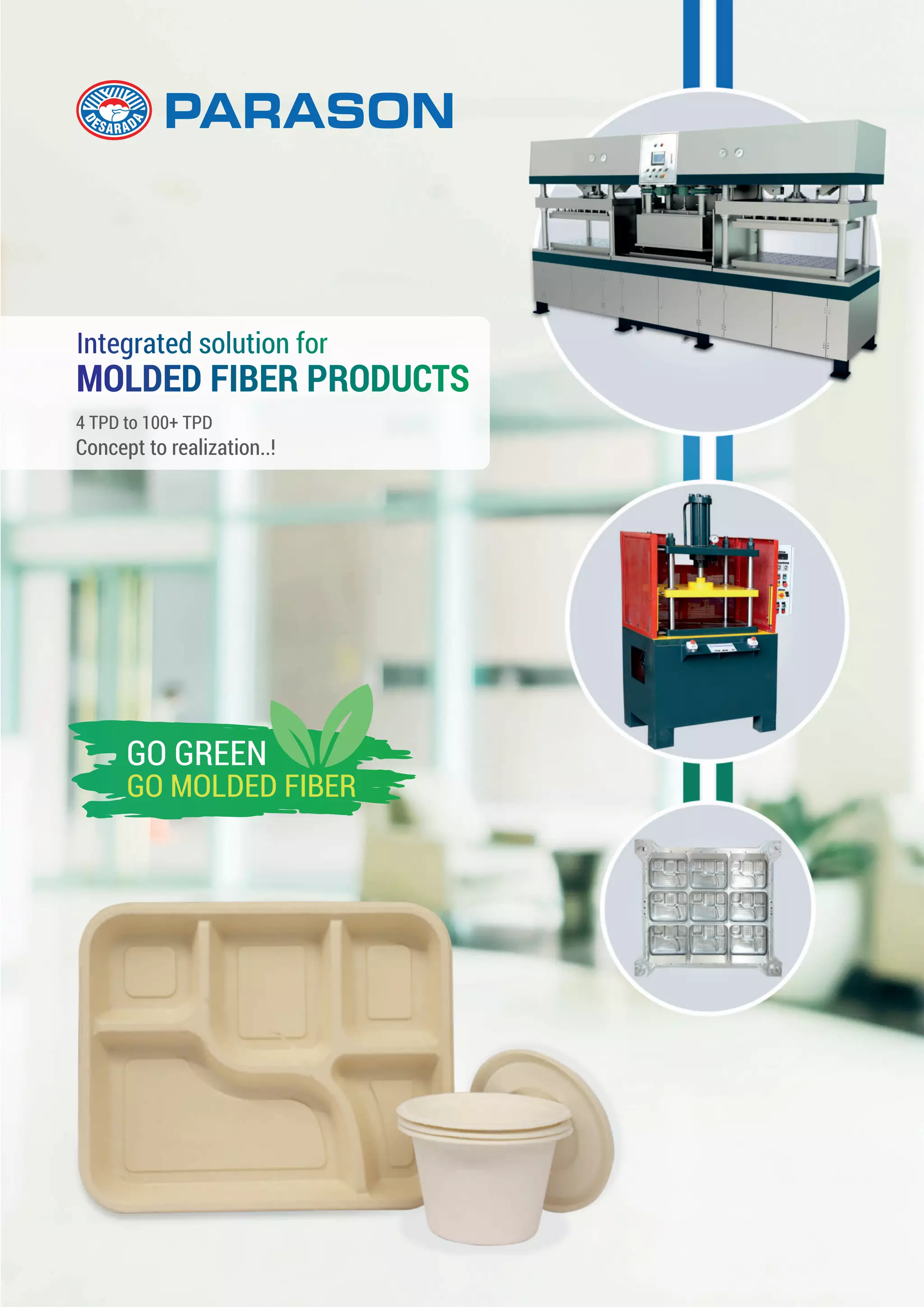Molded Fiber Products Making Machine - Tableware Products | PDF