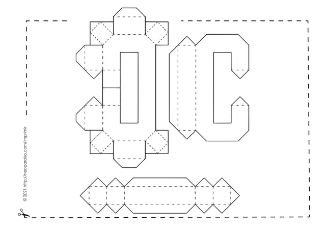 Moldes de letra 3D Alfabeto completo esp | PDF
