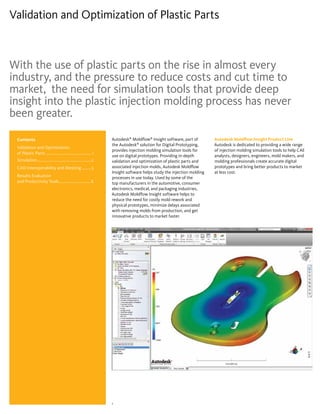 Moldflow Insight 2011 Detail Brochure Us | PDF