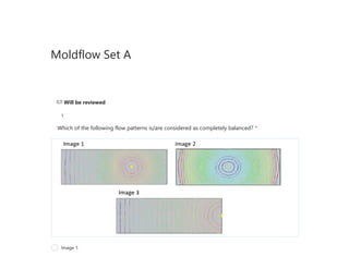 moldflow/moldex software objective questions | PDF