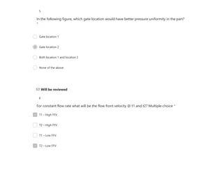 moldflow/moldex software objective questions | PPT