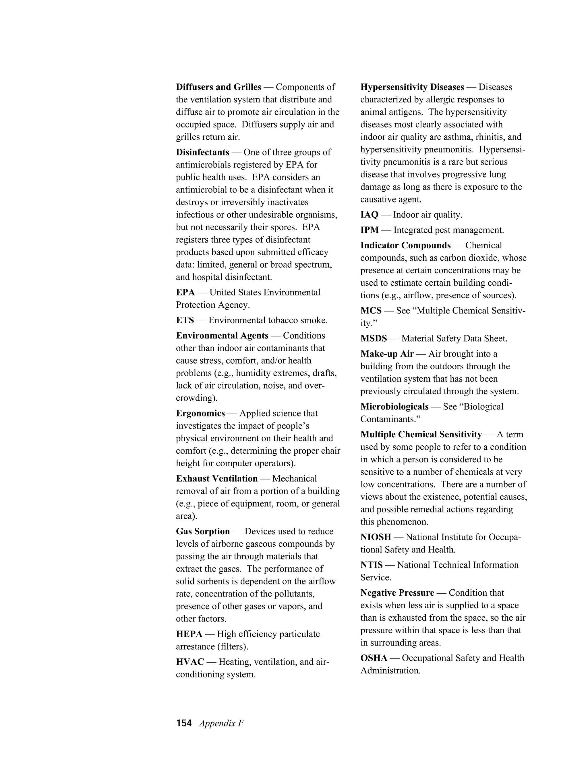 Mold Glossary of Terms and Acronyms | PDF