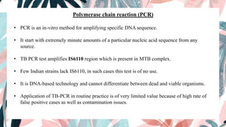 Molecular biology test for Tuberculosis | PPTX | Biological Sciences ...
