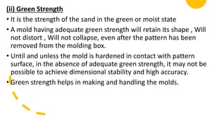 mold materials and molding sand properties | PPT