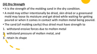 mold materials and molding sand properties | PPT