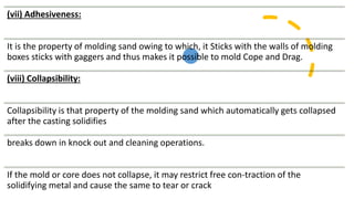 mold materials and molding sand properties | PPT