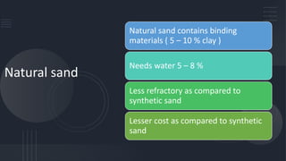 mold materials and molding sand properties | PPT