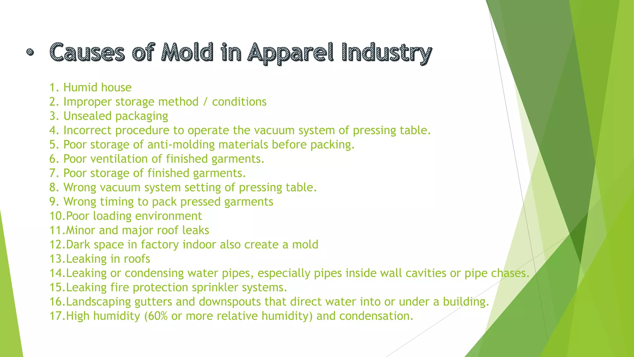 Mold prevention in garments.ppt