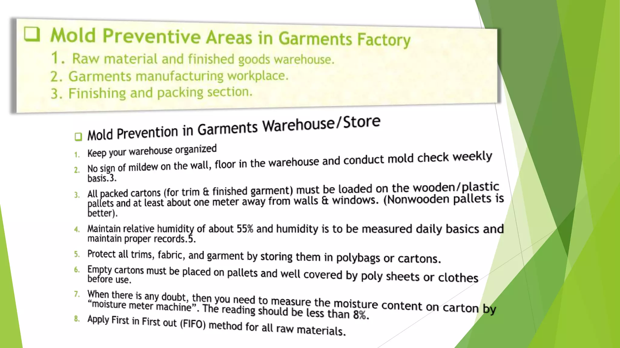 Mold prevention in garments.ppt