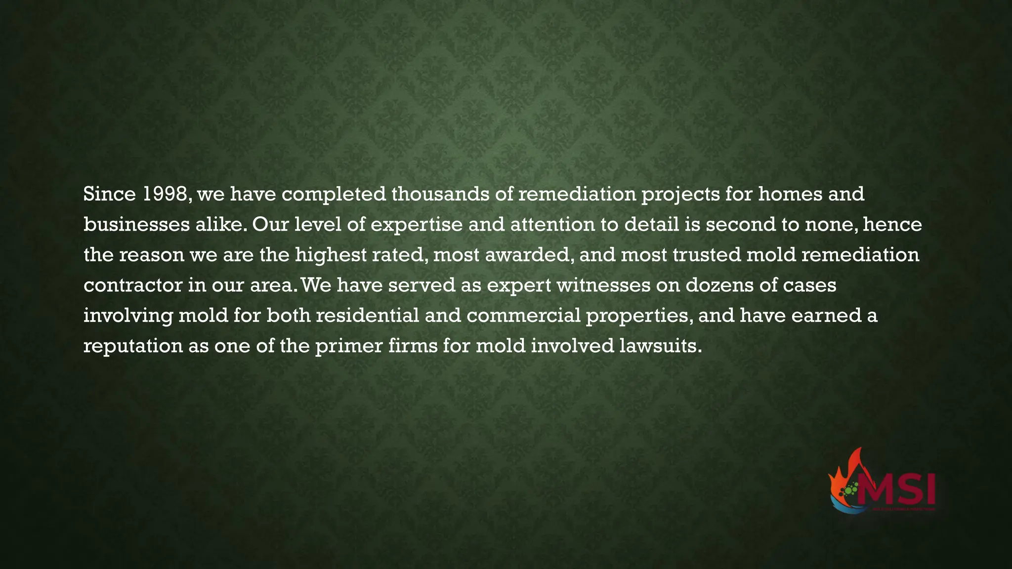 MOLD REMEDIATION - Mold Solutions & Inspections | PDF