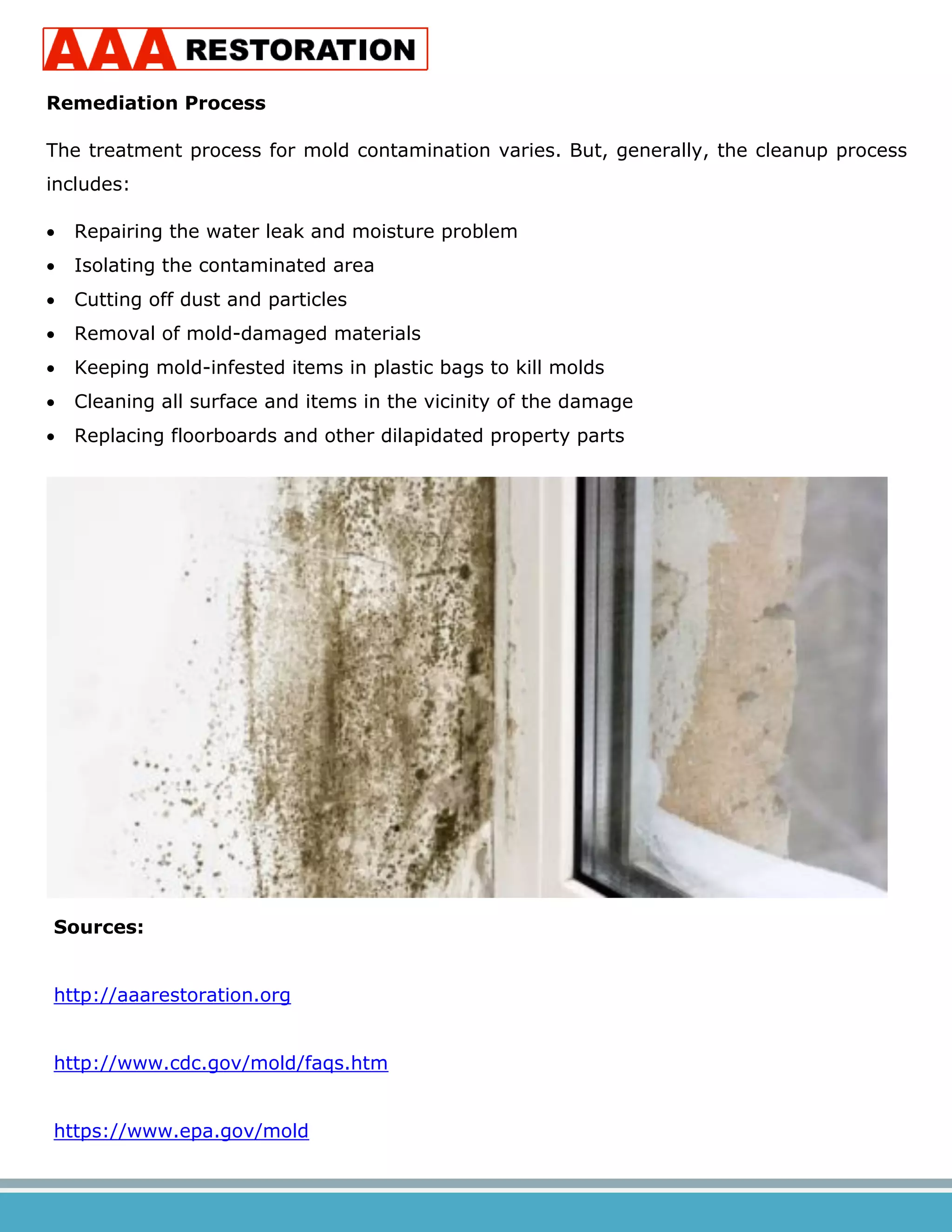 Mold restoration protocols and remediation process | PDF