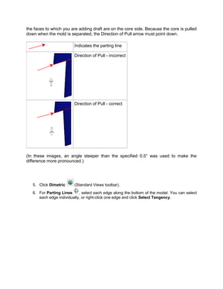 Molds design in solid works | PDF