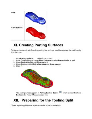 Molds design in solid works | PDF