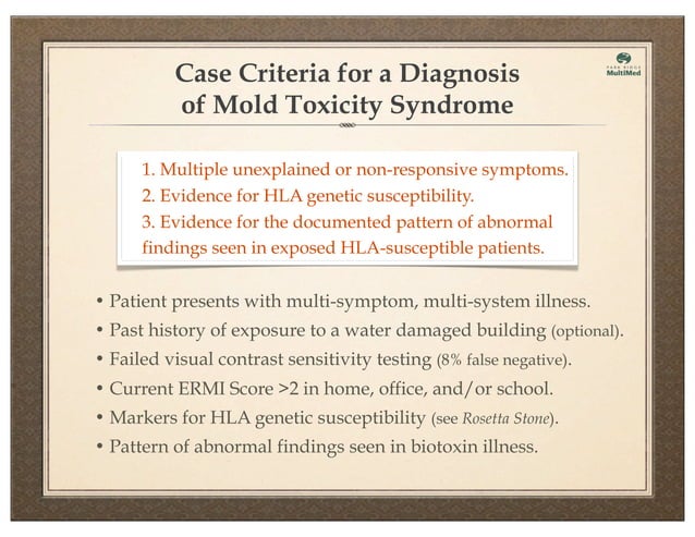 Mold Toxicity - A Chronic Inflammatory Response Syndrome | PDF