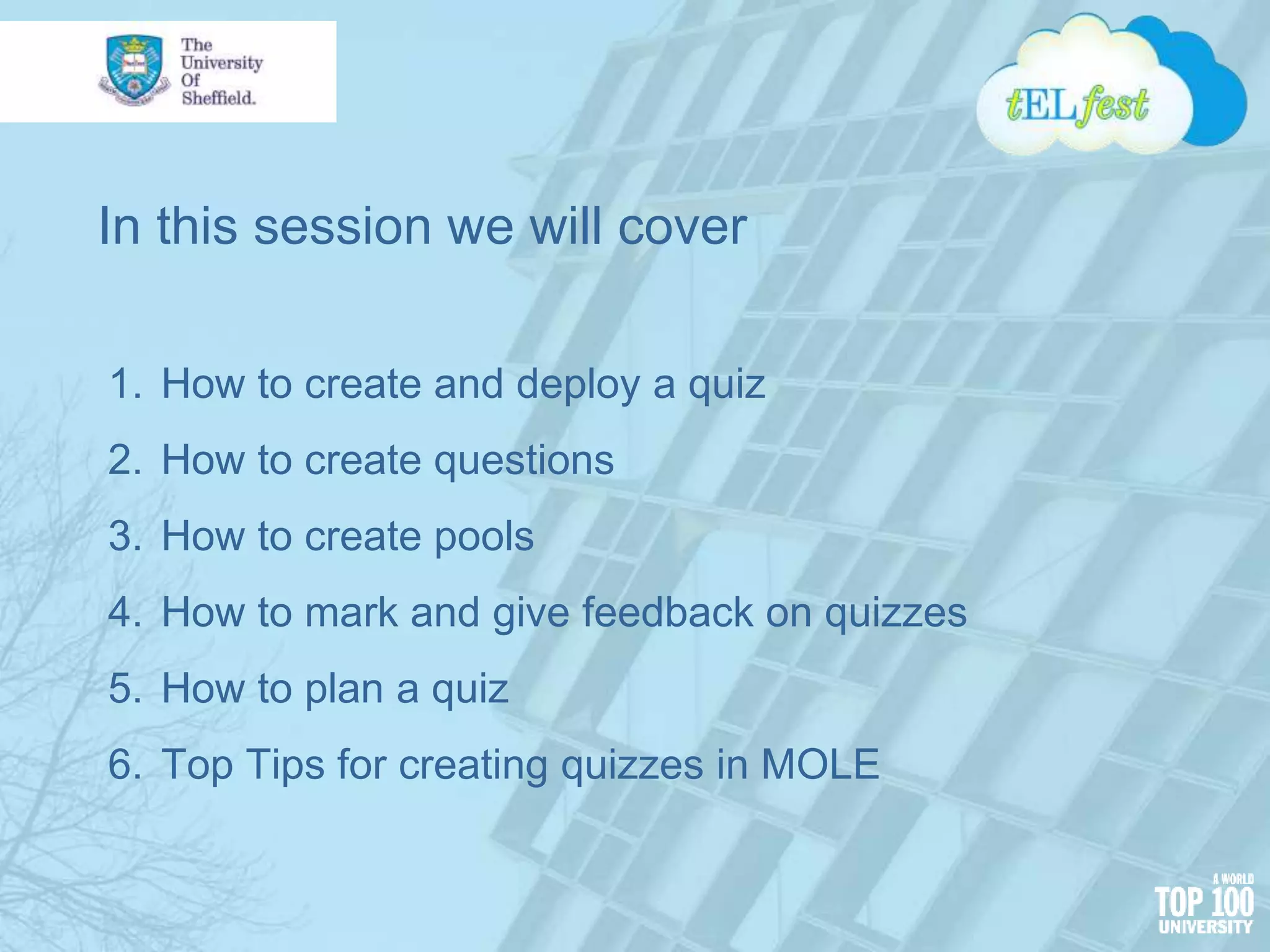 Mole tests - how to and examples | PPTX | Educational Assessment ...