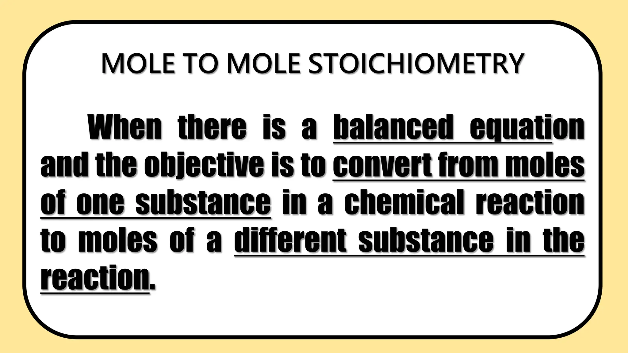 MOLE-TO-MOLE-STOICHIOMETRY.pptxbebekanadwow | PPT