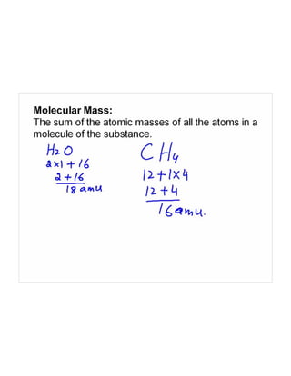 Mole, avogadro's number and calculations based on balanced chemical ...