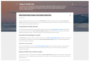 Mole Check Clinic London Your Guide to Skin Care.pdf