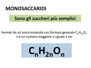 Le biomolecole: i carboidrati | PPTX