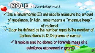 Mole Concept. Lesson for 3rd quarter.pptx