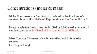 Mole concept.pptxpdfdefjicfrrdiiifyrTuvhhlh | PPT