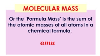 Mole Concept: The Mole and Molar Mass.pptx