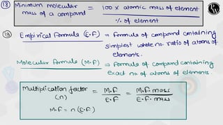 Mole concept -invert.pdf.notes.chemistry | PPT