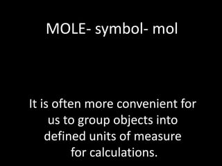 Mole concept 2 | PPTX