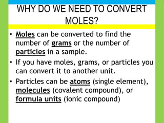 Mole conversions | PPTX