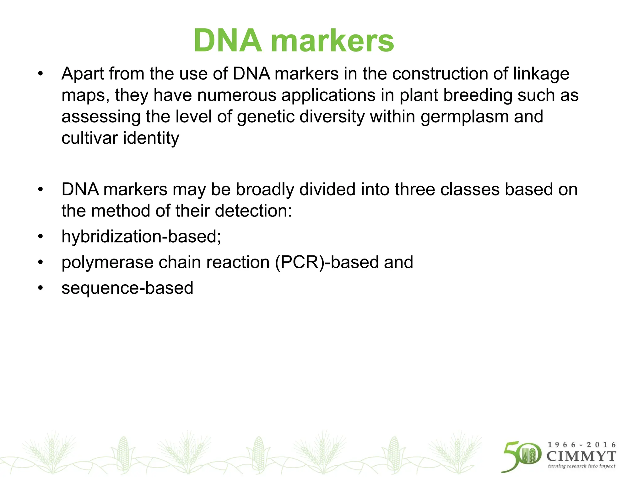 Molecular-markers and its role in plant breeding | PDF