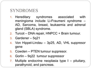 Molecular advancement in meningioma | PPTX