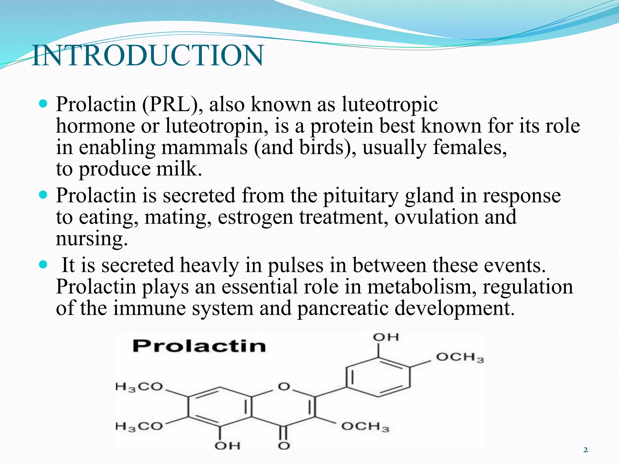 Molecular and cellular action of prolactin | PPTX