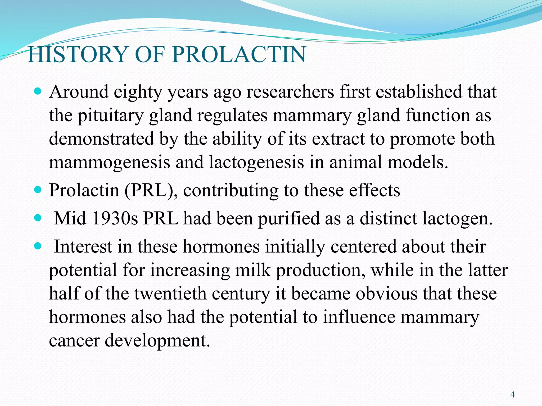 Molecular and cellular action of prolactin | PPTX