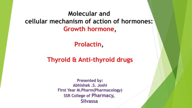 Molecular and cellular mechanism of action of hormones | PPTX