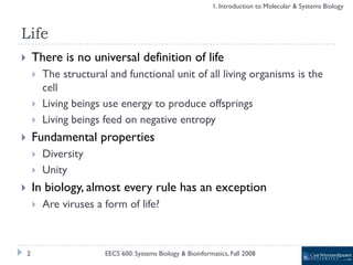 Molecular_and_Systems_Biology Presenation Slides | PDF