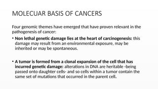 THE MOLECULAR BASIS OF CARCINOGENESIS.pptx